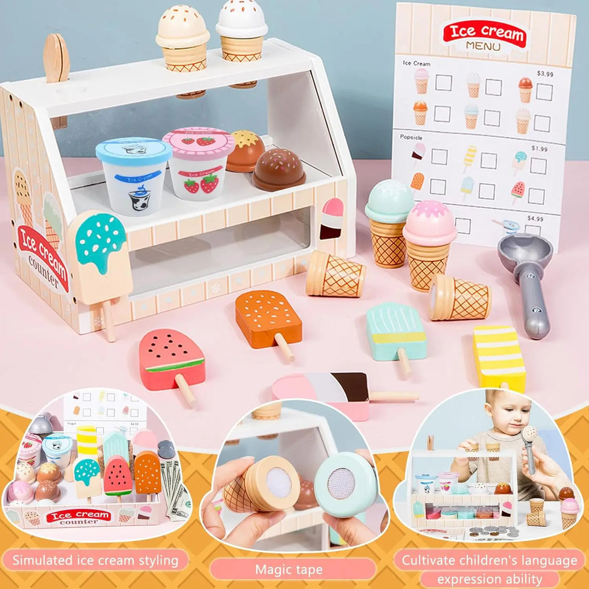 Ice Cream Playset™ - Creatief & Leerzaam - IJsjes Speelset – Mijn Hummeltje