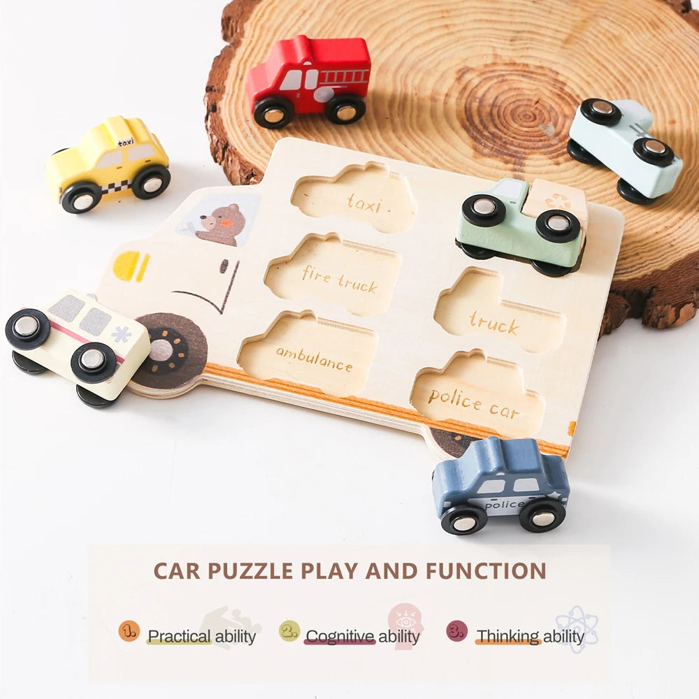 Woods™ – Puzzel Avontuur – Houten Auto Puzzel – Mijn Hummeltje