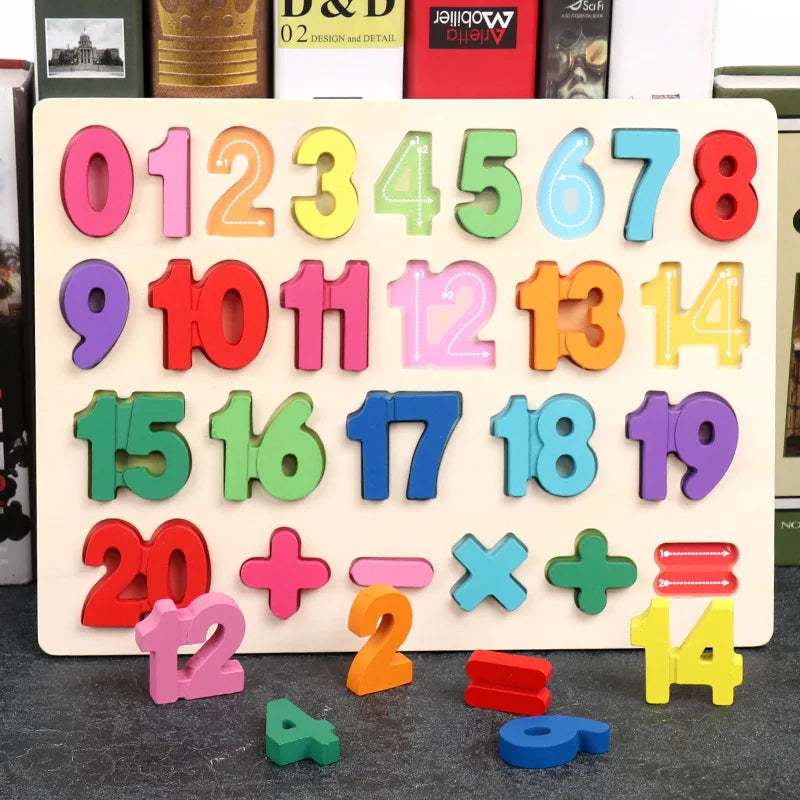 AlphaBlocks – Houten & Educatief – 3D-letter & cijfer puzzel – Mijn ...