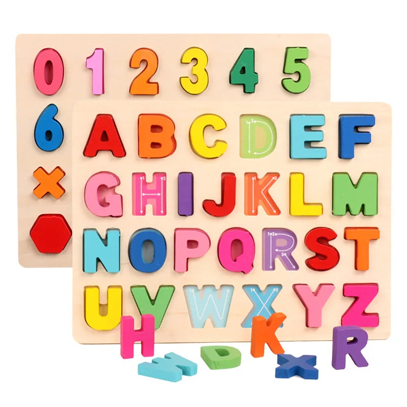 AlphaBlocks – Houten & Educatief – 3D-letter & cijfer puzzel – Mijn ...